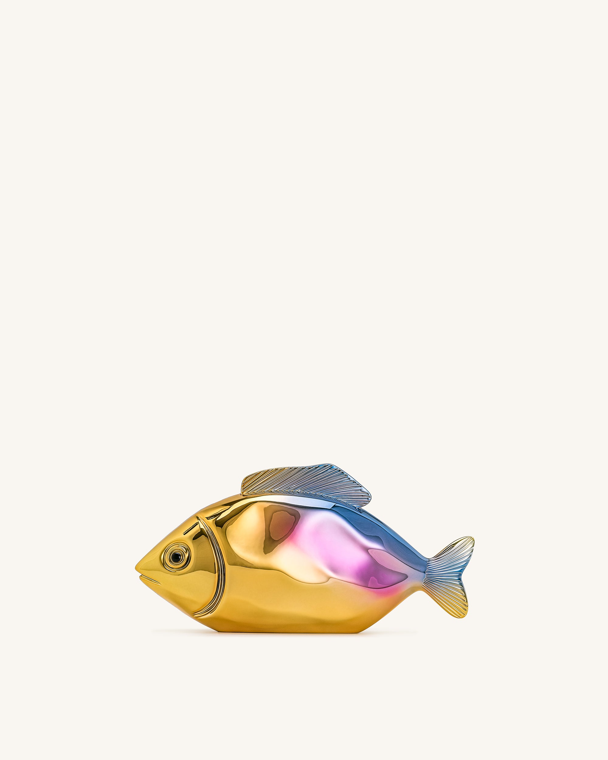 Fish Shaped Clutch - Gold/Blue | JW PEI